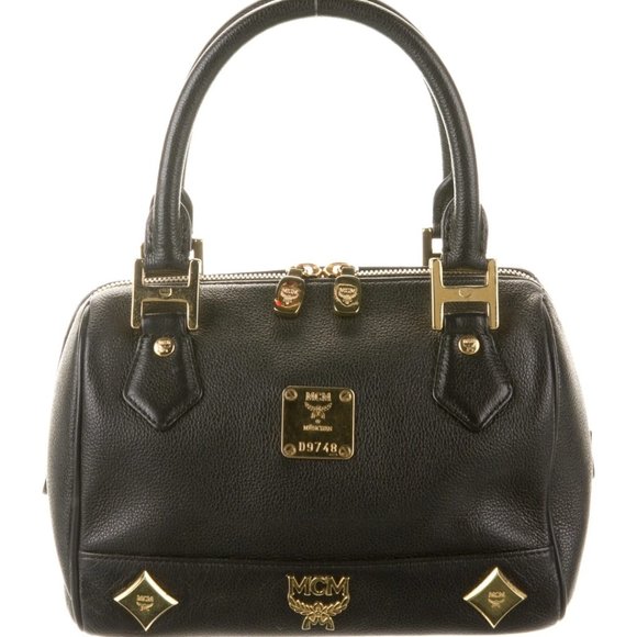 MCM | Bags | Authenticated Mcm Top Handle Bag Boston | Poshmark